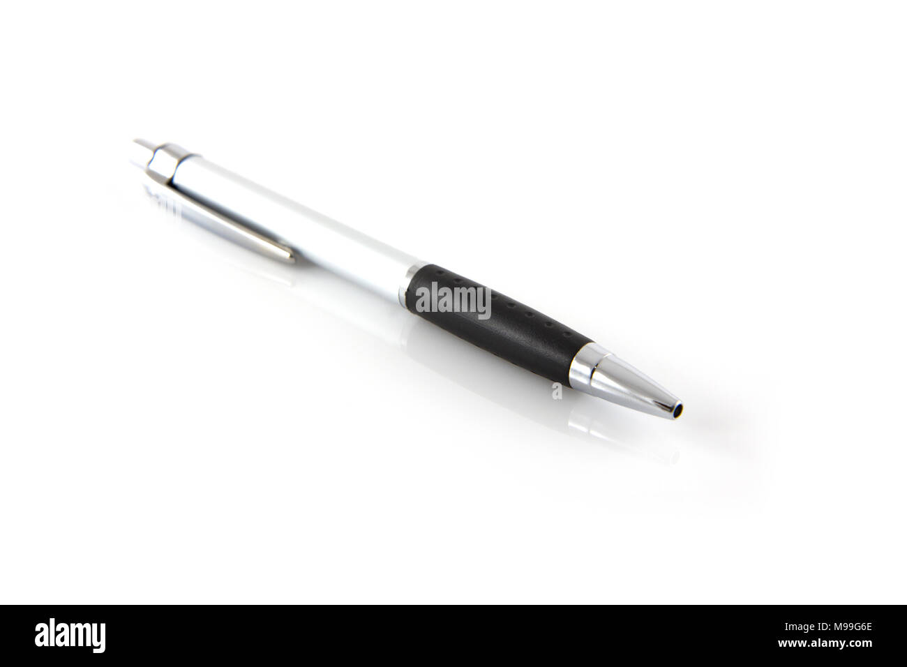 ballpoint pen on white background Stock Photo - Alamy