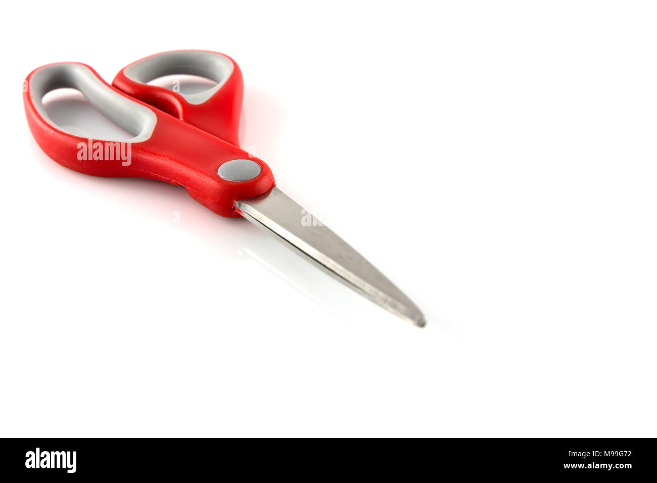 red scissors isolate on white background Stock Photo - Alamy