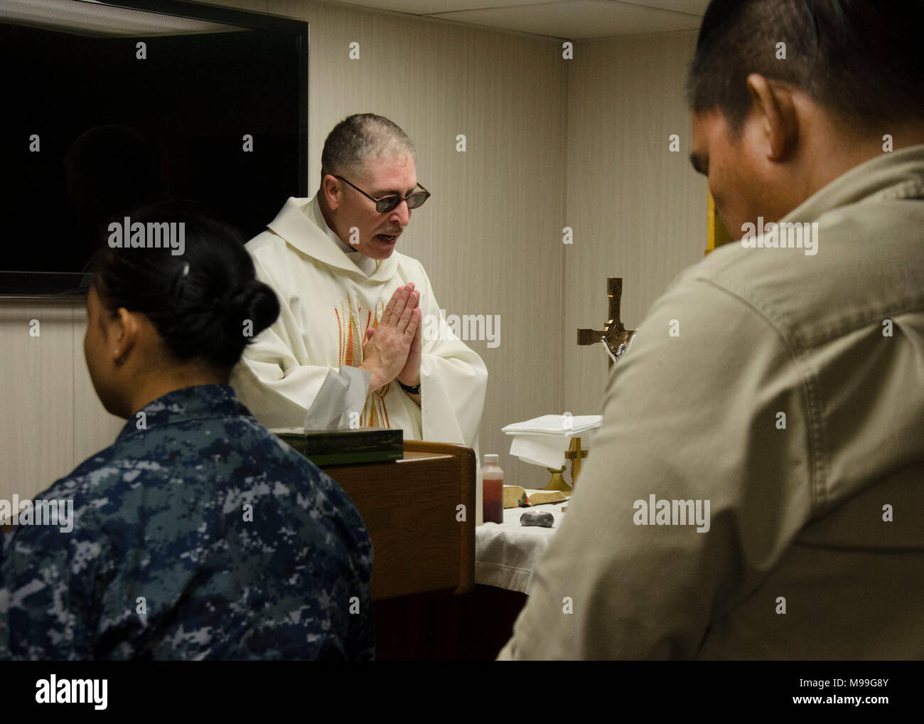 POLARIS POINT, Guam (Feb. 22, 2018) Lt. Cmdr. Andrew Colvin, a Naval ...