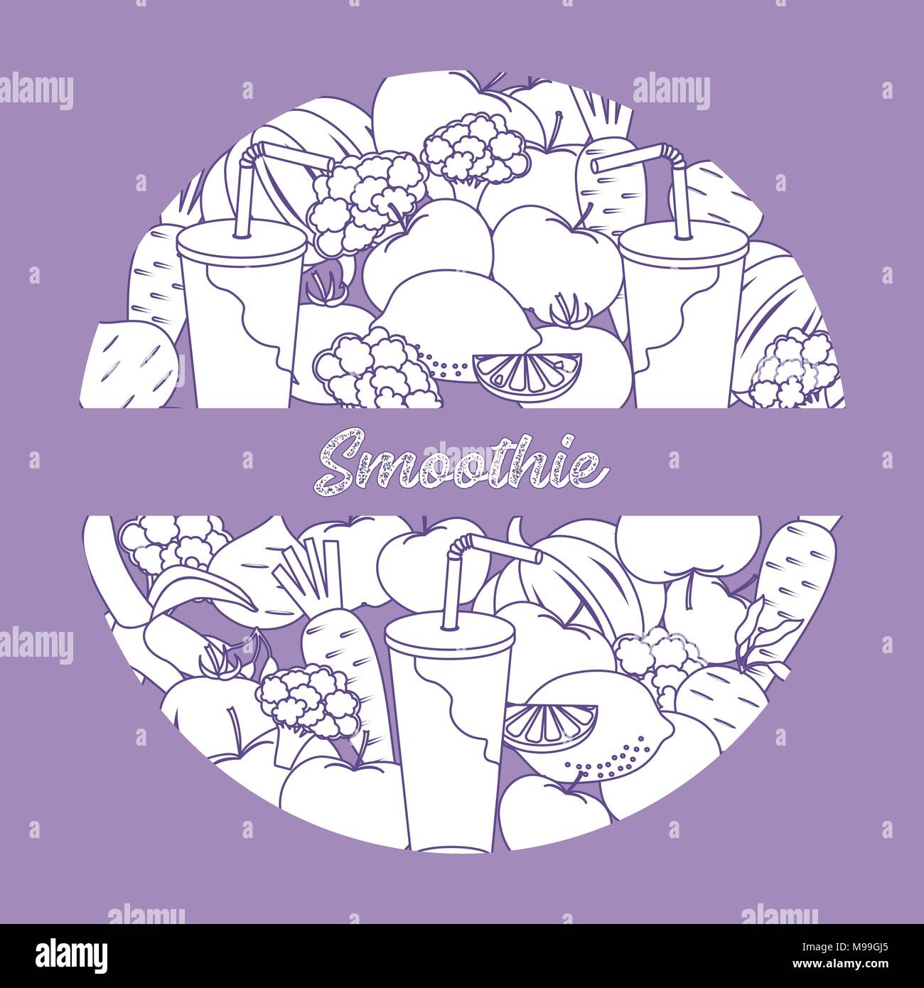 Smoothie and ingredients for making smoothie. Healthy eating habits ...