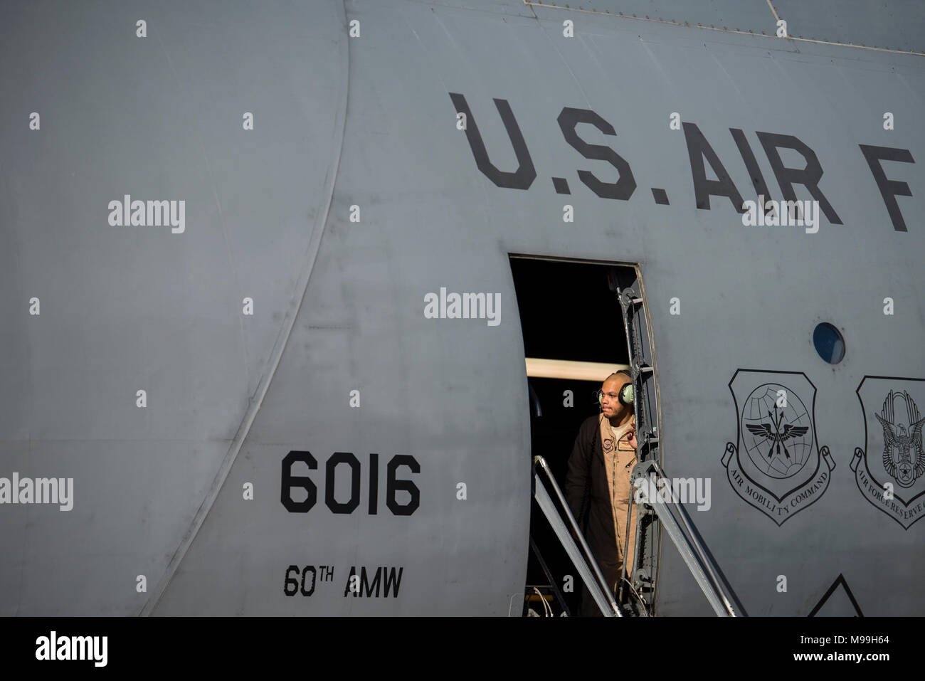 U.S. Air Force Senior Airman Aaron Steward, 22nd Airlift Squadron ...