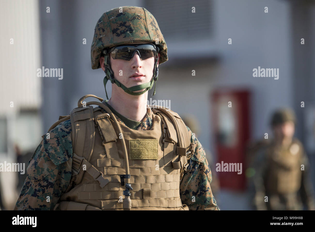 U.S. Marines with Headquarters and Headquarters Squadron (H&HS ...