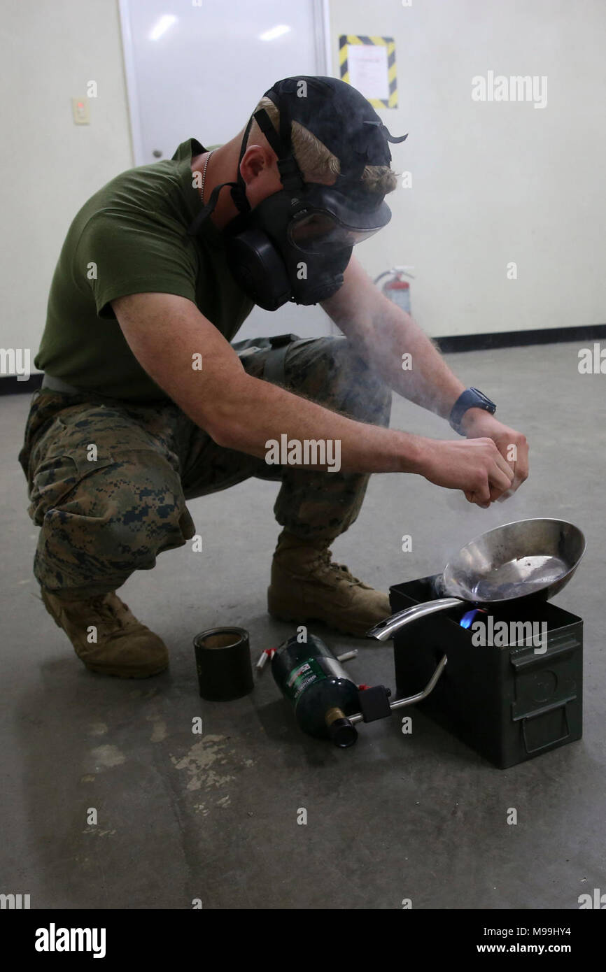 Lance Cpl. Hunter Shufflebarger, a chemical, biological, radiological ...