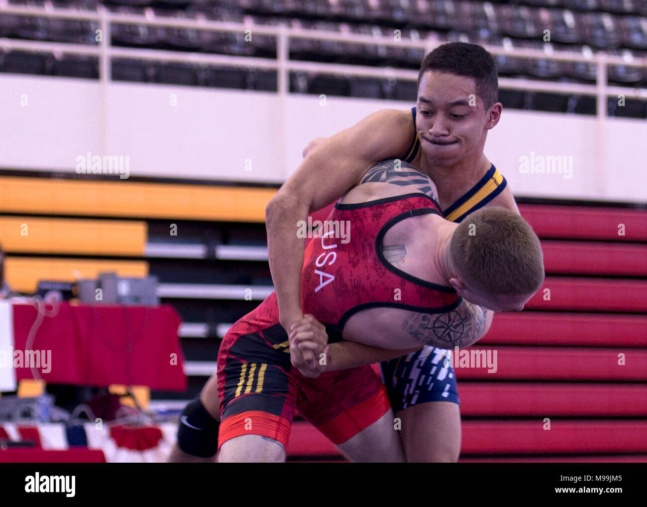 CAMP LEJEUNE, N.C. (Feb. 24, 2018) Navy Petty Officer Bobby Raines from ...