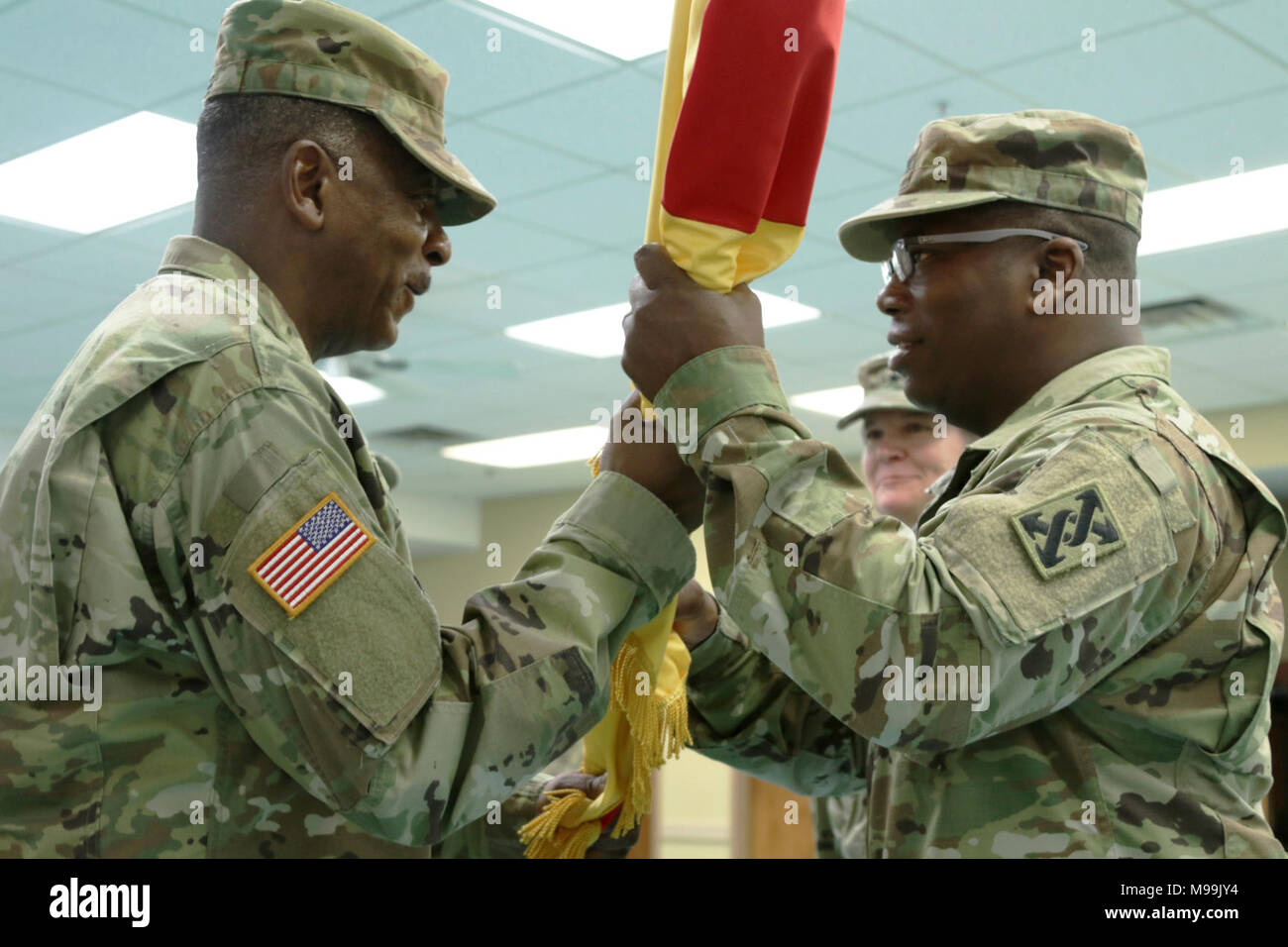 From right, U.S. Army Col. Jeff C. Rector, the new commander of the ...