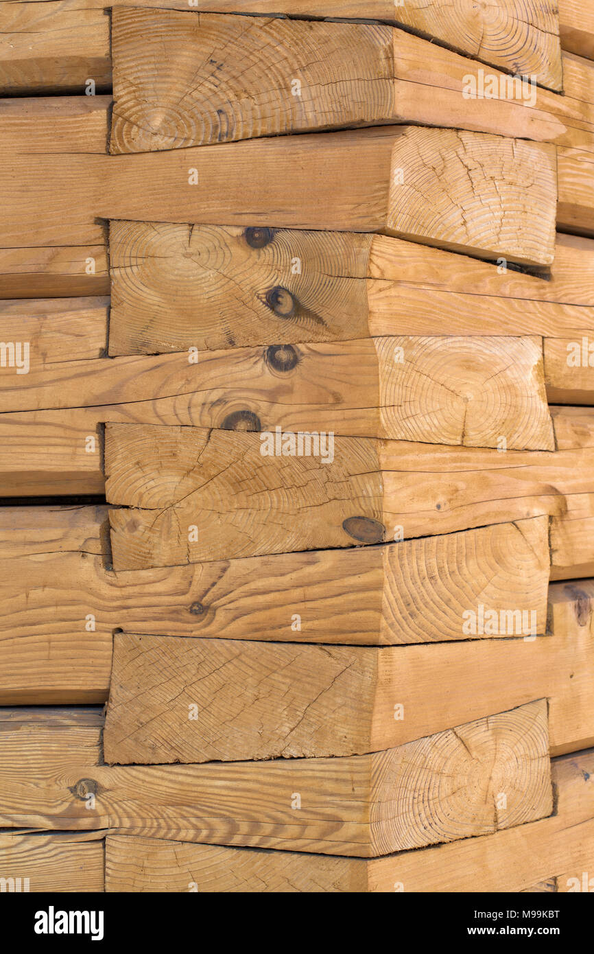 Joints of wooden beams hi-res stock photography and images - Alamy