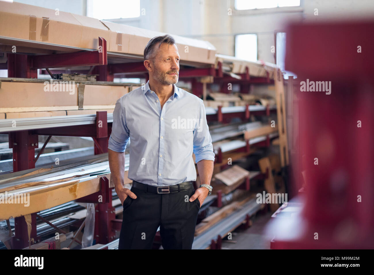 Confident Business Man Looking Sideways High Resolution Stock ...