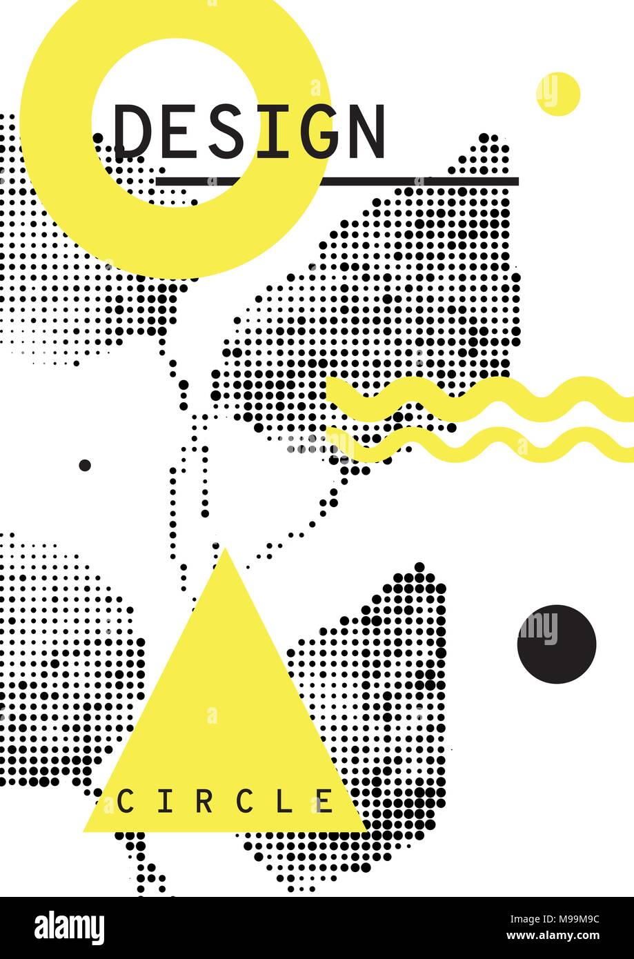 Colorful poster trend geometric shapes Stock Vector Image & Art - Alamy