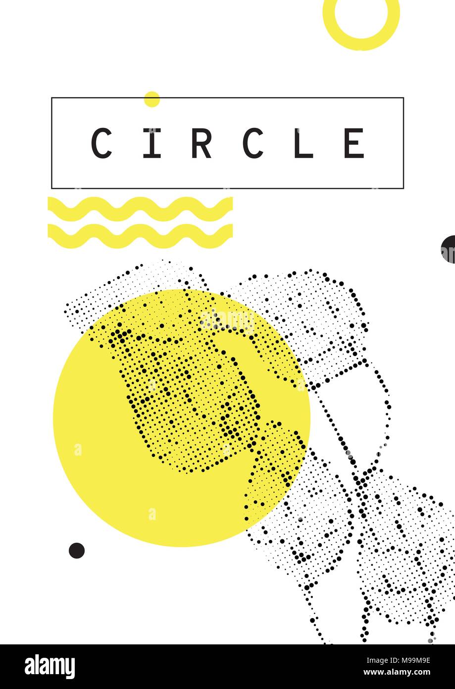 Colorful poster trend geometric shapes Stock Vector Image & Art - Alamy