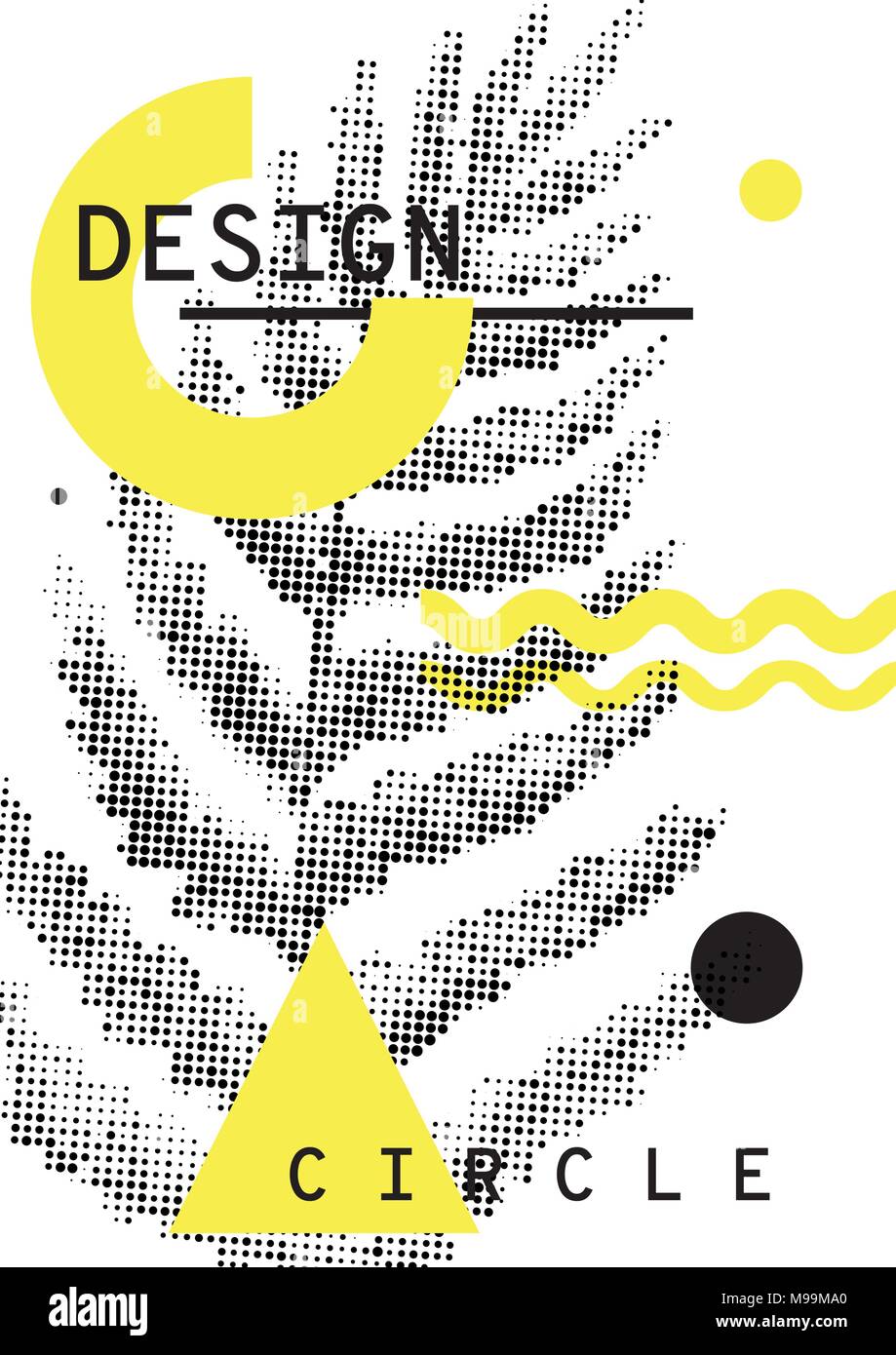 Colorful poster trend geometric shapes Stock Vector Image & Art - Alamy