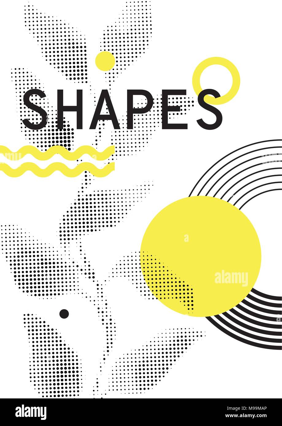 Colorful poster trend geometric shapes Stock Vector Image & Art - Alamy