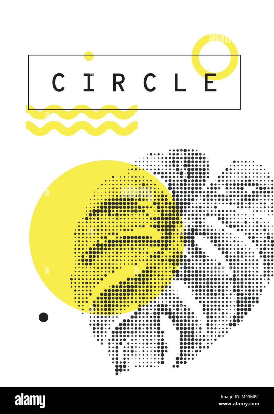 Colorful poster trend geometric shapes Stock Vector Image & Art - Alamy