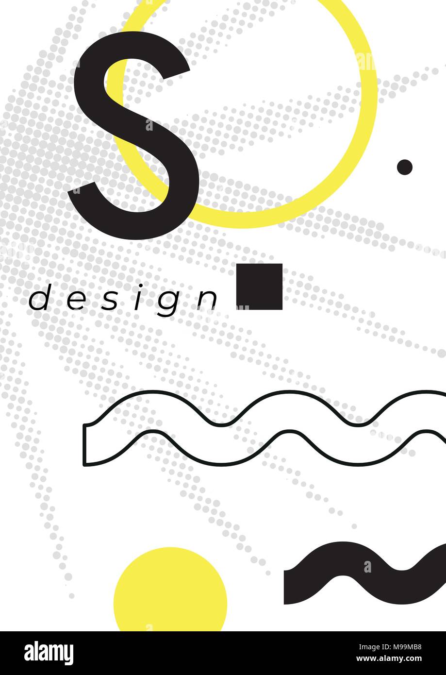 Colorful poster trend geometric shapes Stock Vector Image & Art - Alamy