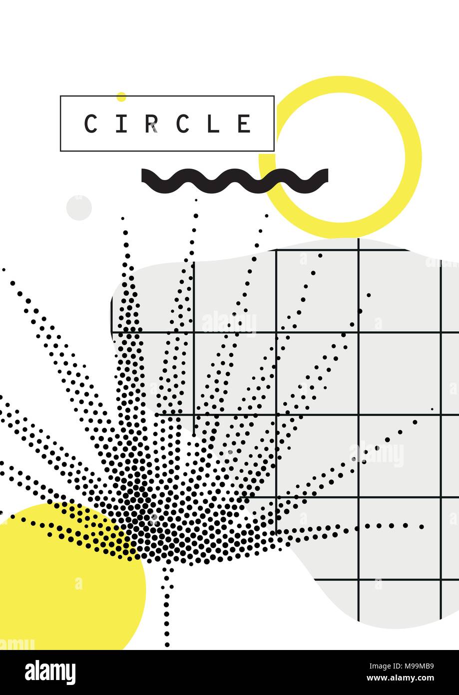 Colorful poster trend geometric shapes Stock Vector Image & Art - Alamy