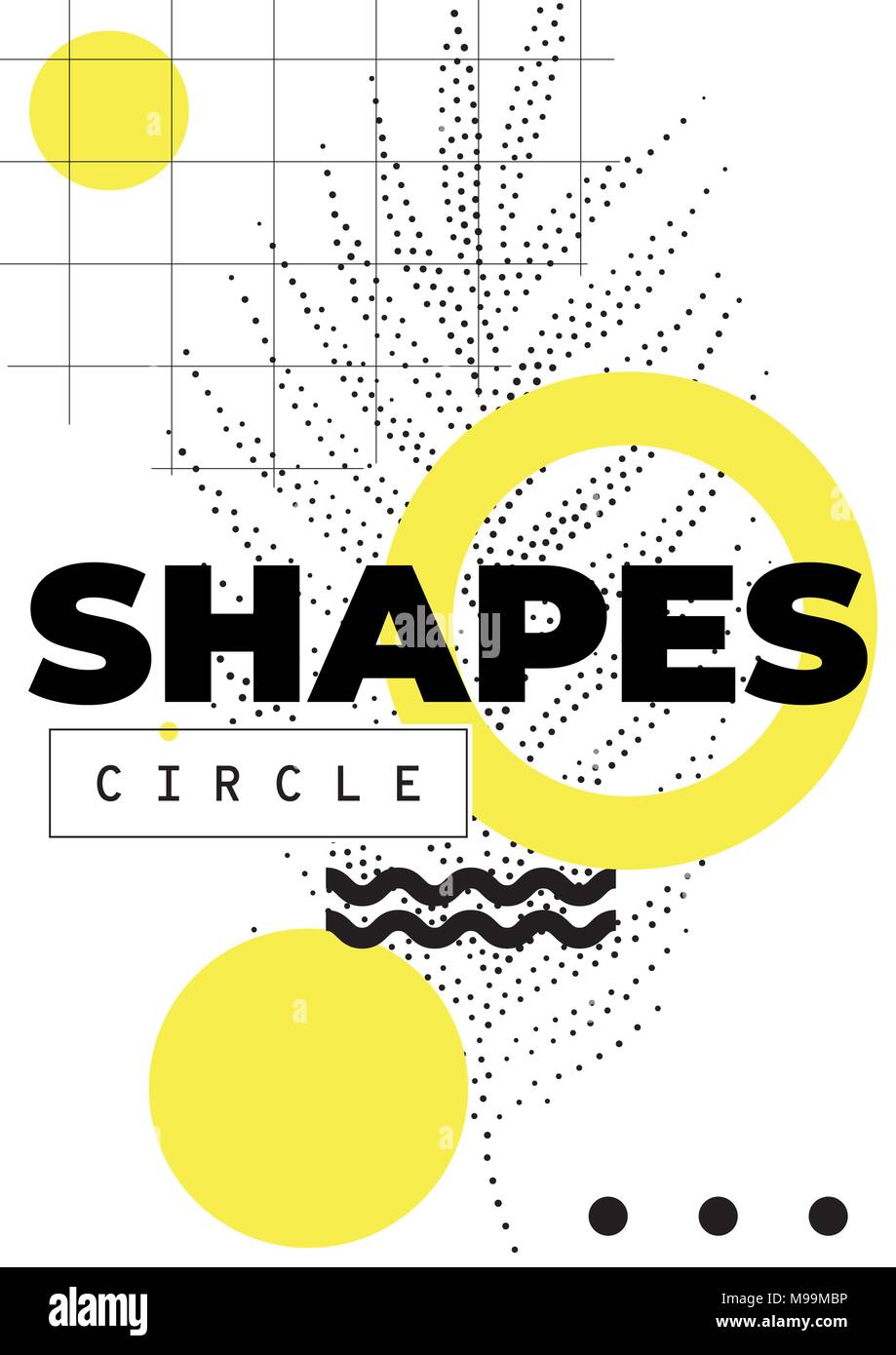 Colorful poster trend geometric shapes Stock Vector Image & Art - Alamy