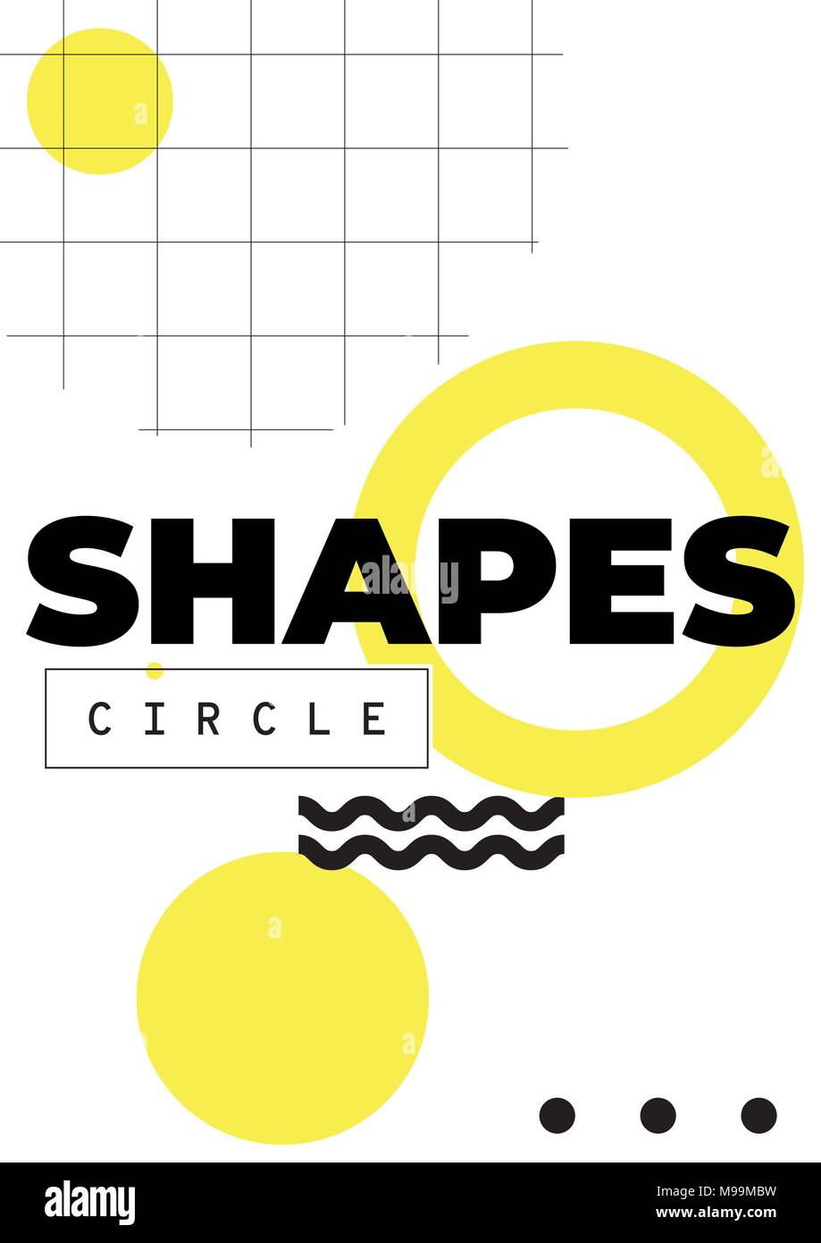 Colorful poster trend geometric shapes Stock Vector Image & Art - Alamy