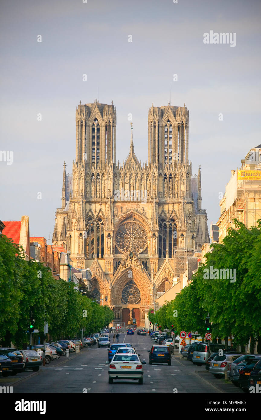 Cathedral Reims Marne Grand Est France Stock Photo - Alamy