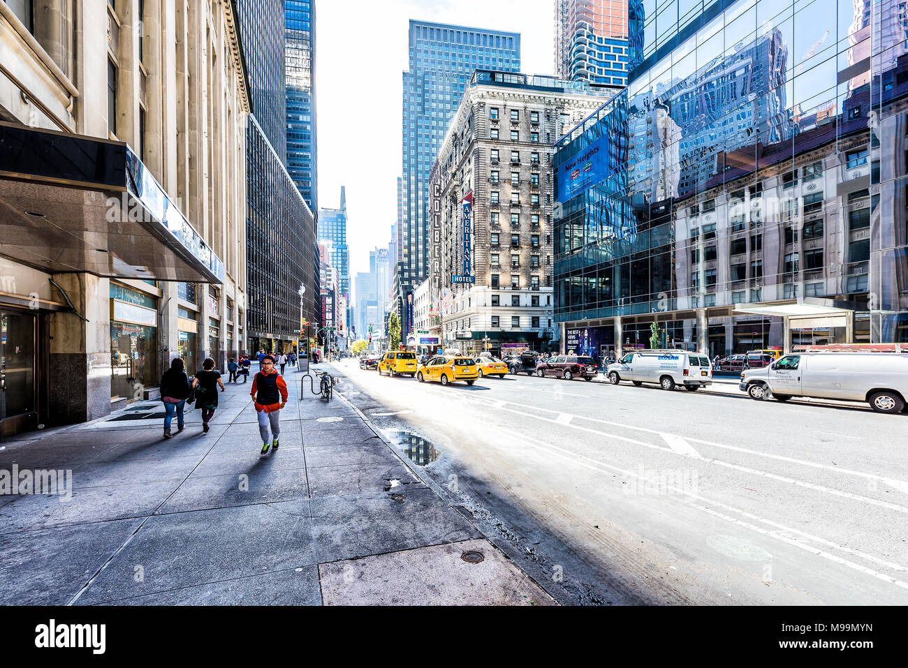 New York City, USA - October 28, 2017: Manhattan NYC buildings ...