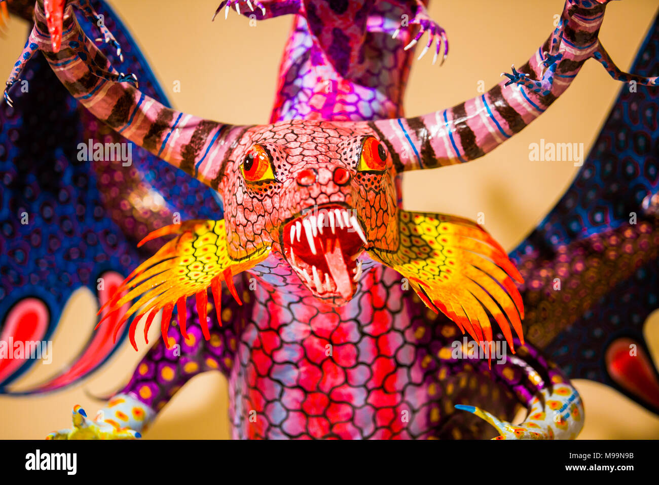Traditional Mexican art alebrije folklore big sculpture Stock Photo - Alamy