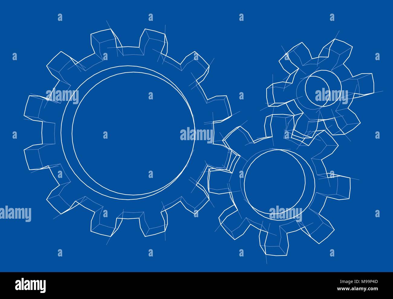 3D gear wheel. Vector Stock Vector Image & Art - Alamy