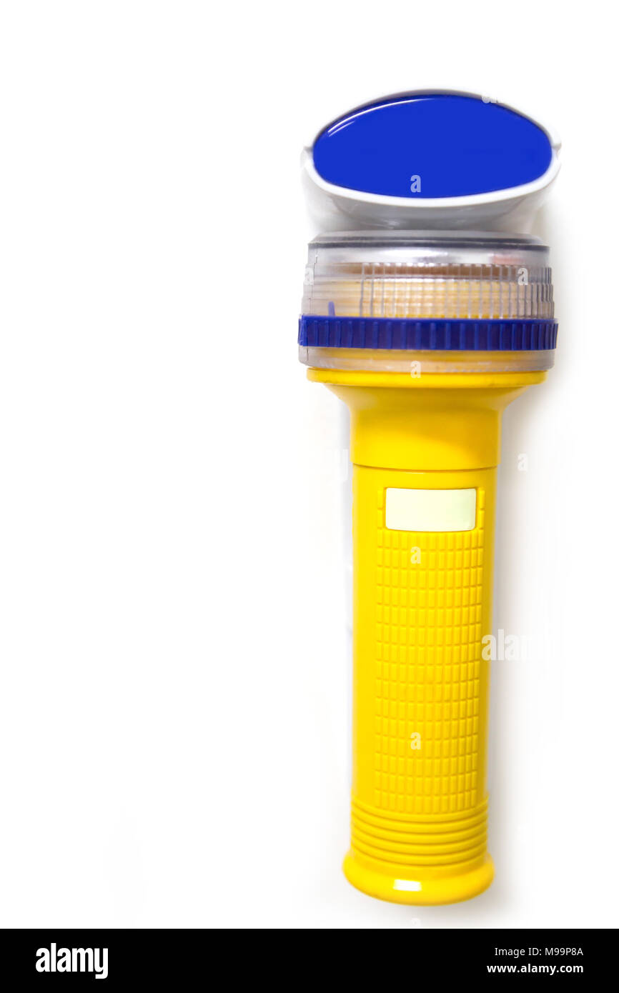 emergency torch isolate on the wall Stock Photo - Alamy
