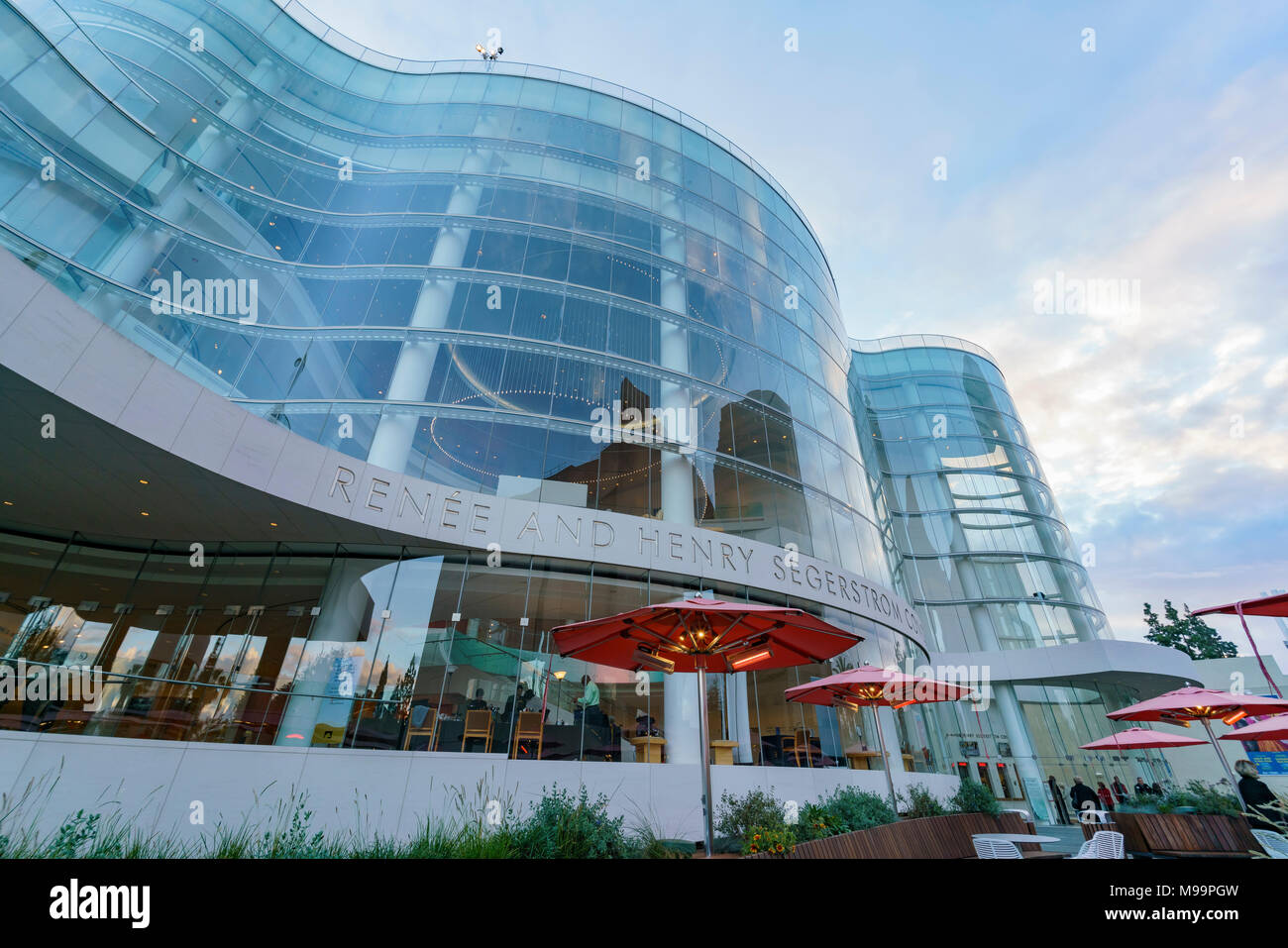 Irvine, MAR 16: Exterior view of the Segerstrom Center for the Arts on ...