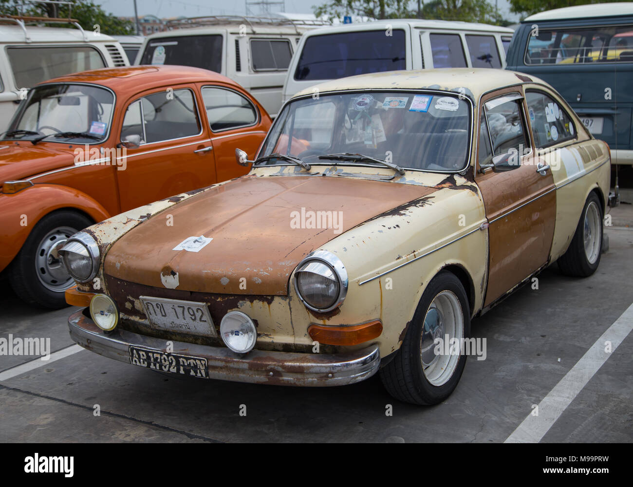 Nonthaburi, Thailand - March 10, 2018: VW Type 3 Fastback show in ...
