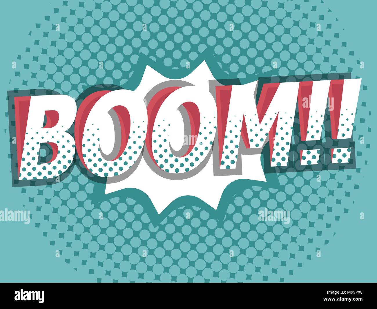 illustration of boom comic book, pop art background Stock Vector Image ...
