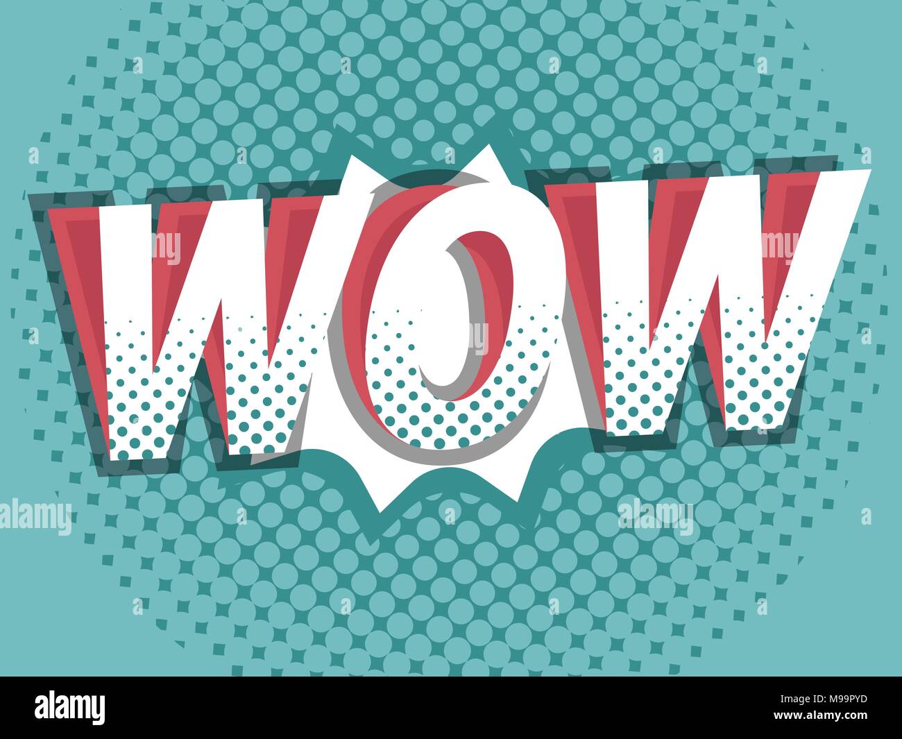 illustration of wow comic book, pop art background Stock Vector Image ...