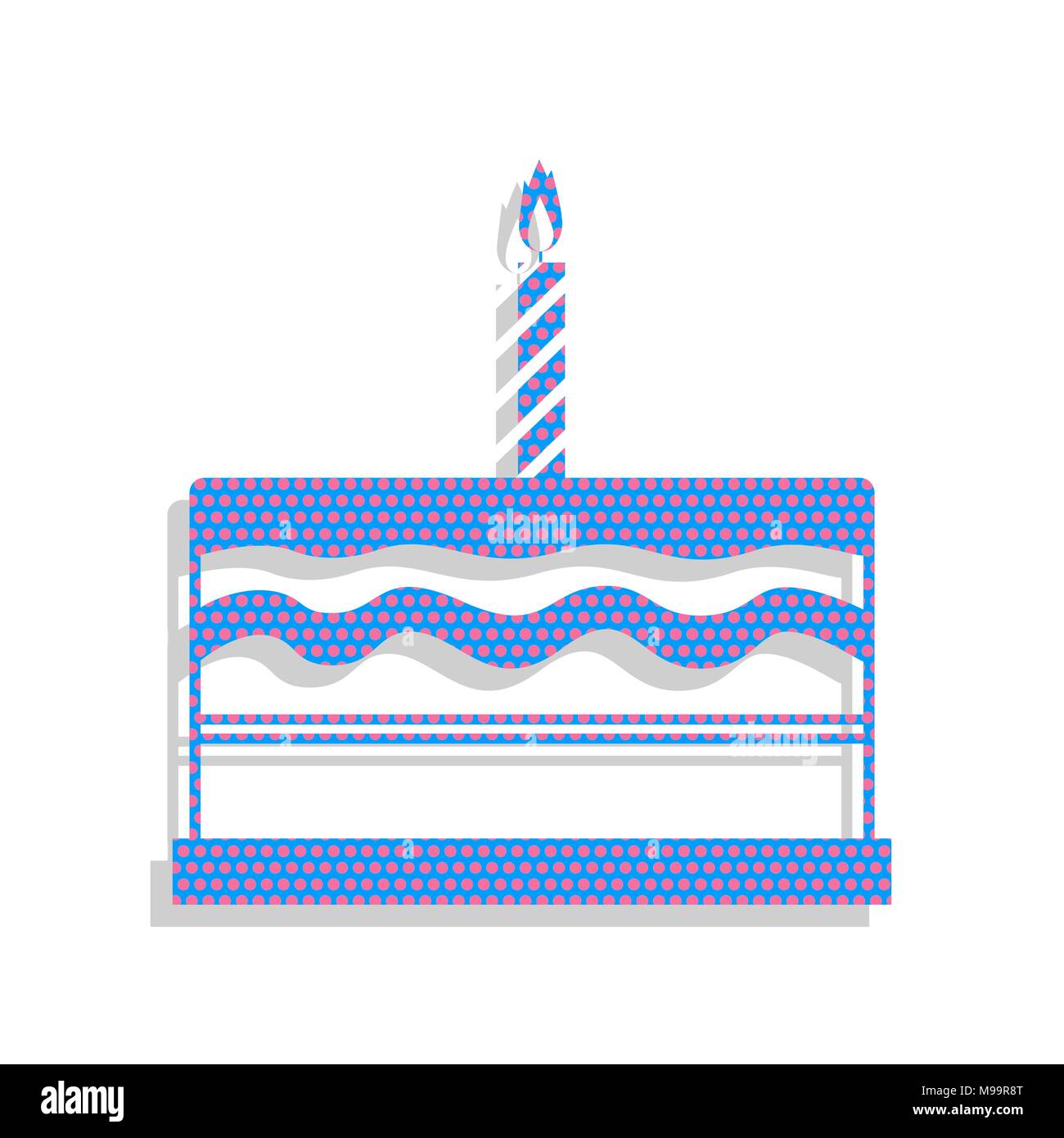 White Neon Birthday Cakes