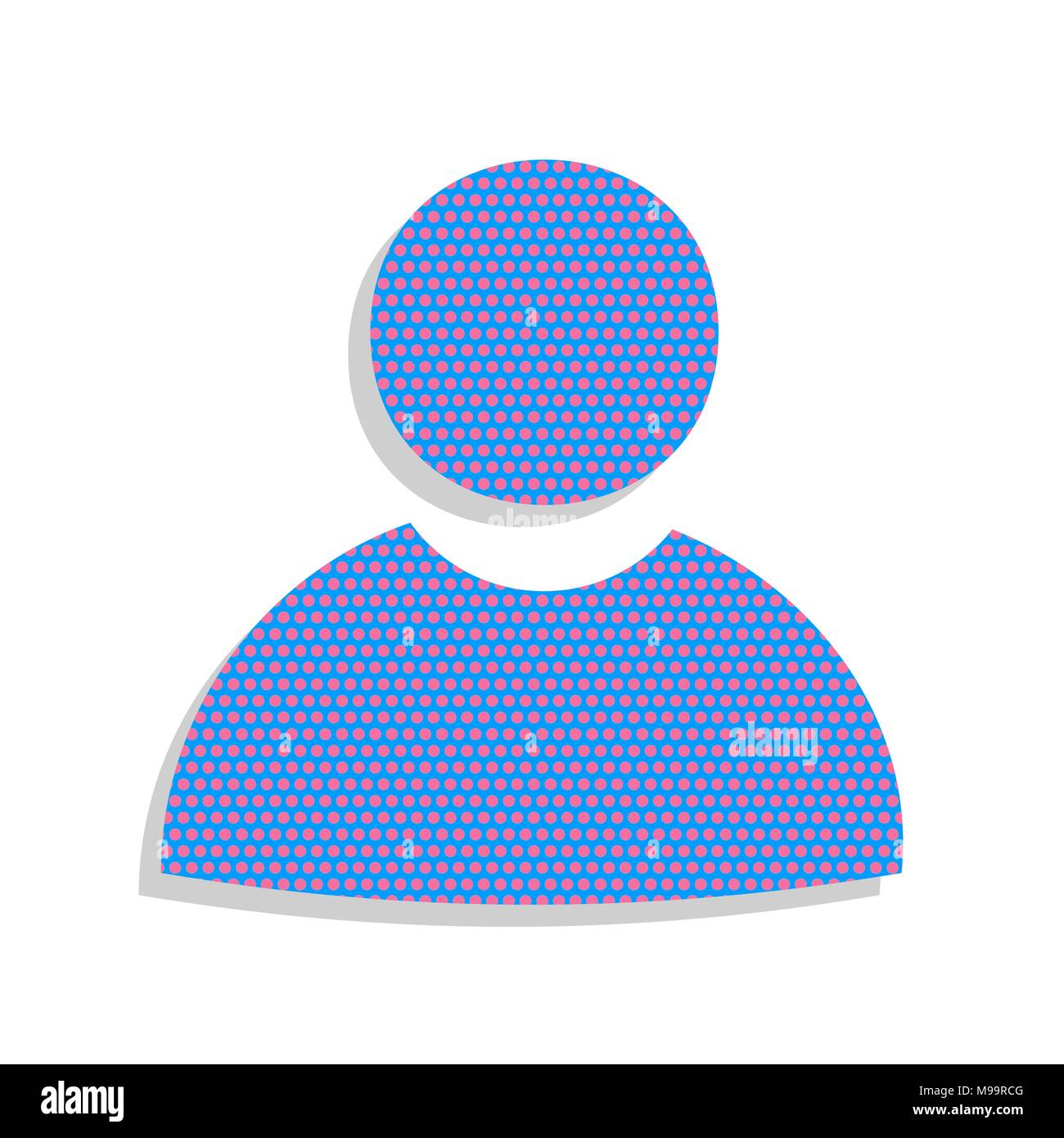 Person on computer shadow Stock Vector Images - Alamy