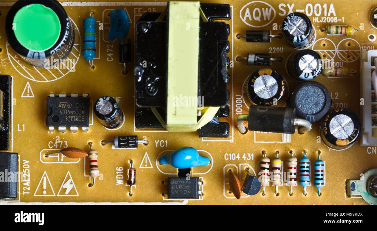 Close up pictures of electronics and other devices Stock Photo - Alamy