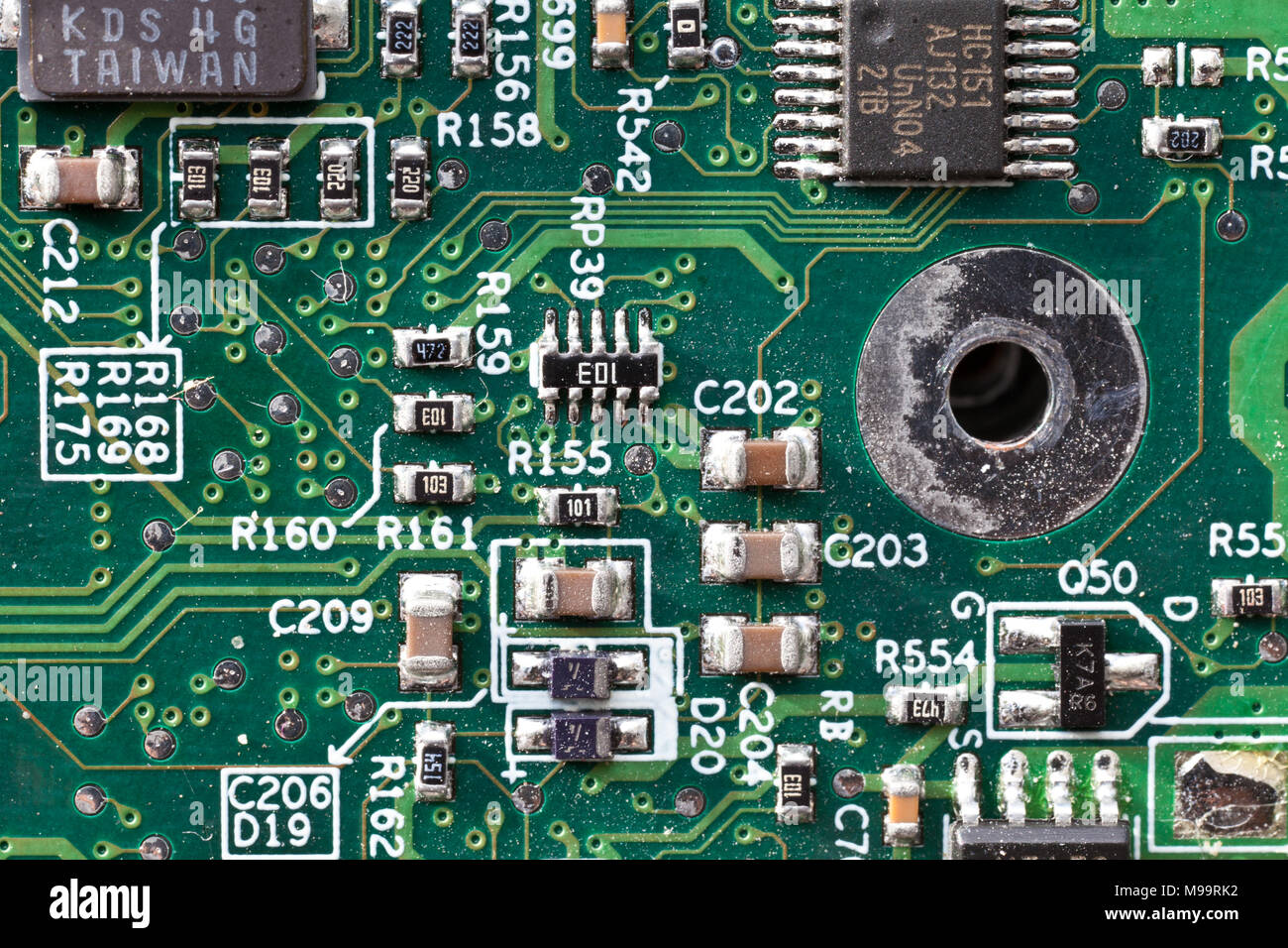 Macro picture of computer electronics Stock Photo - Alamy