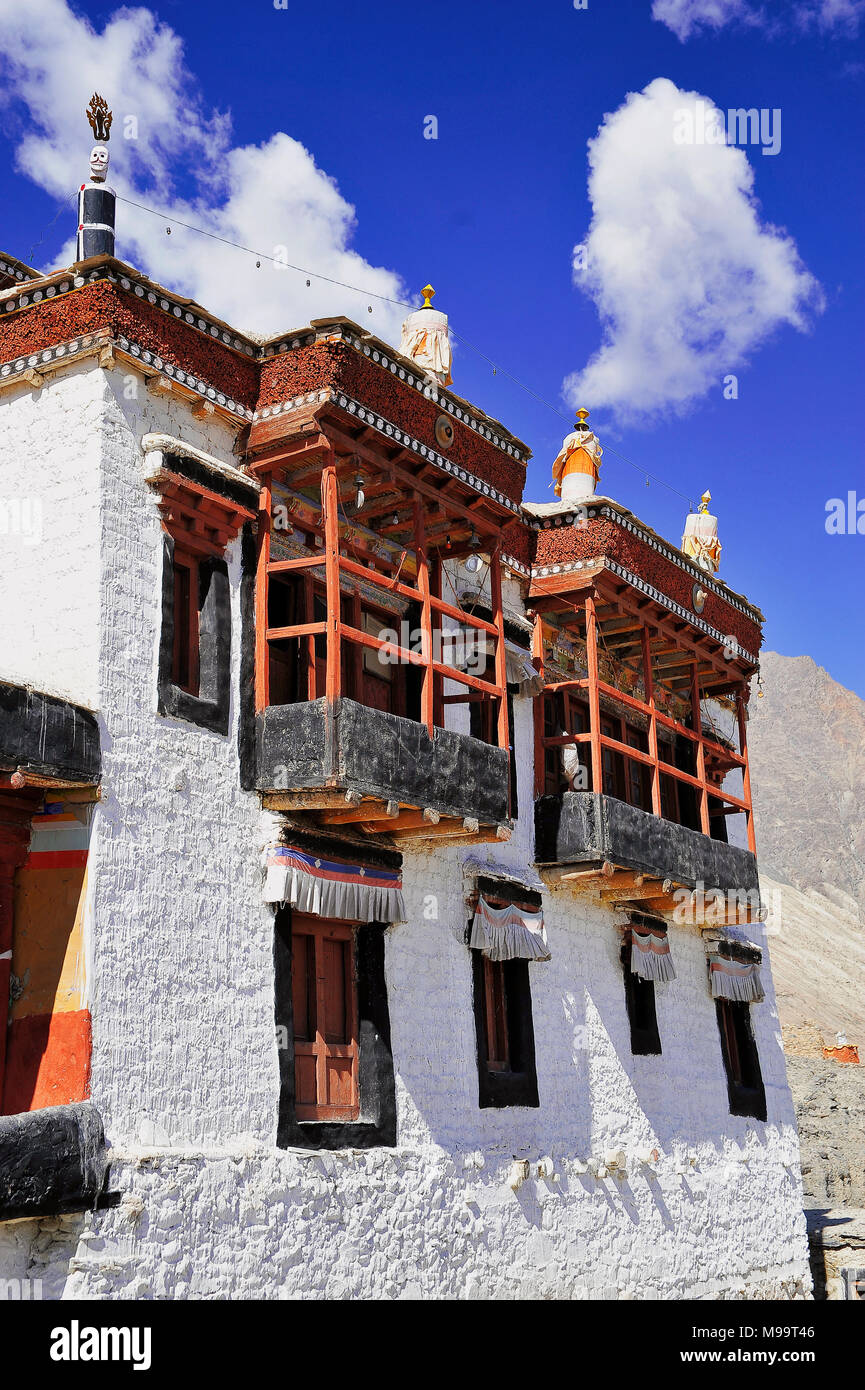 Architectural detail, Diskit Gompa, Nubra Valley - Ladakh, Jammu and ...