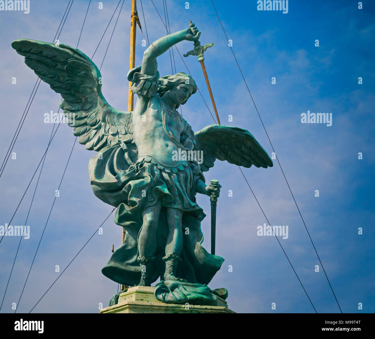 Italy rome archangel michael statue hi-res stock photography and images ...