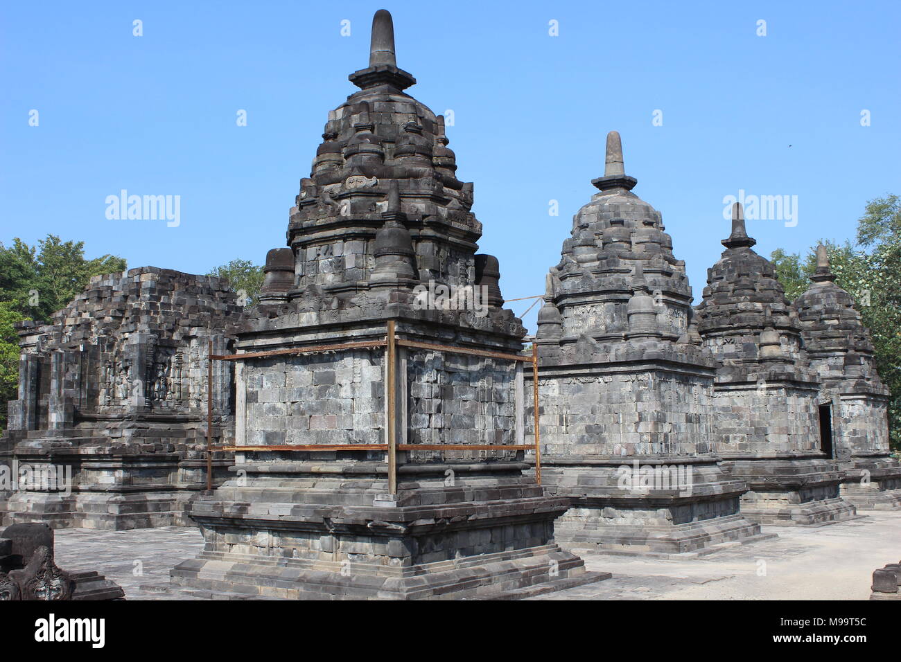 The atmosphere at Ratu Boko Palace in Yogyakarta, one of the ancient ...