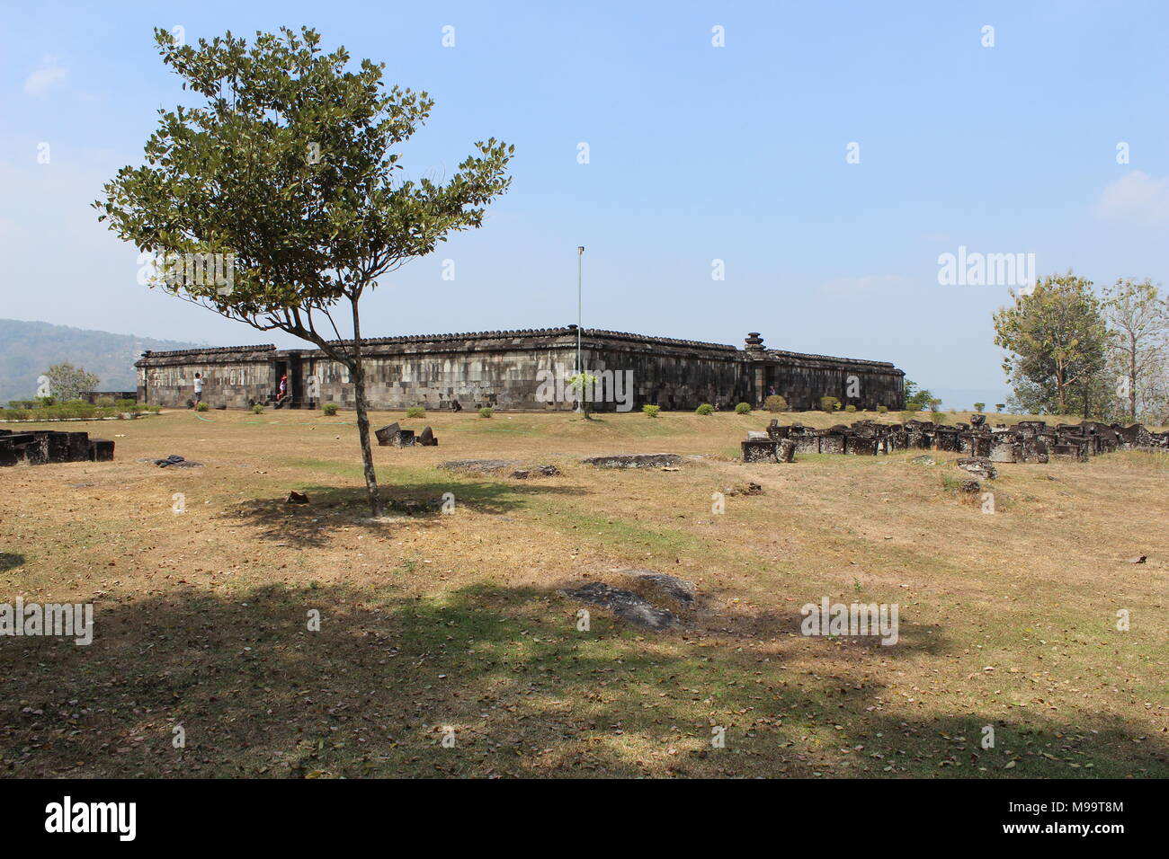 The atmosphere at Ratu Boko Palace in Yogyakarta, one of the ancient ...
