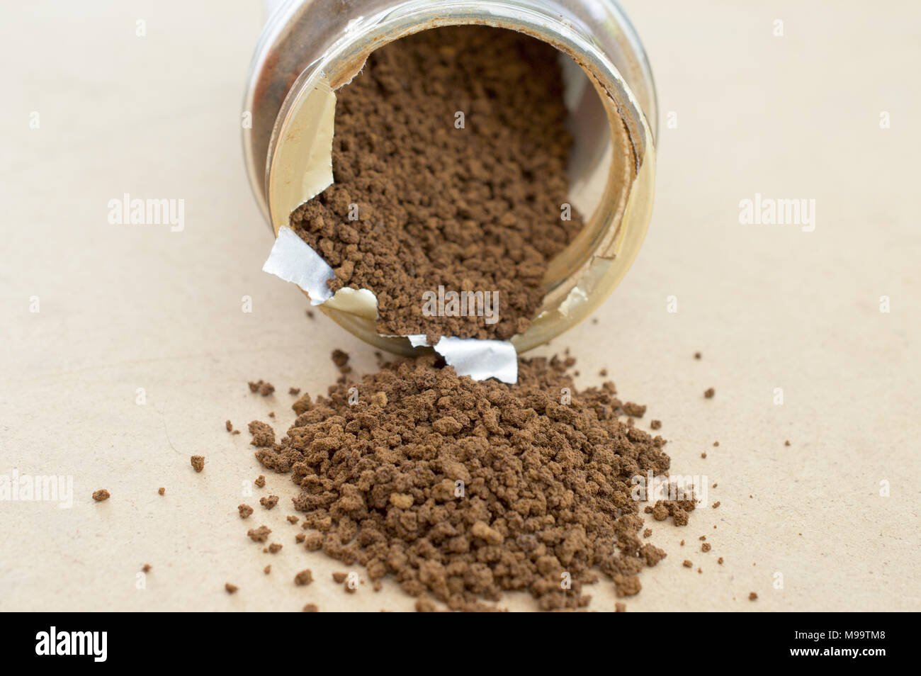 instant coffee granules, coffee break concept, image Stock Photo - Alamy