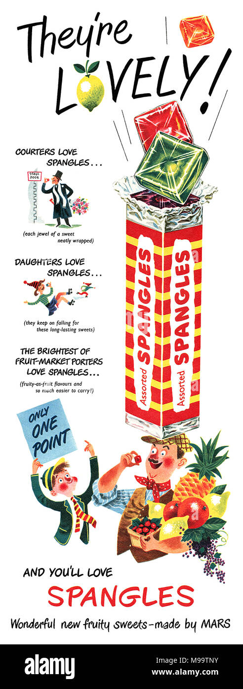 1950s sweets hi-res stock photography and images - Alamy