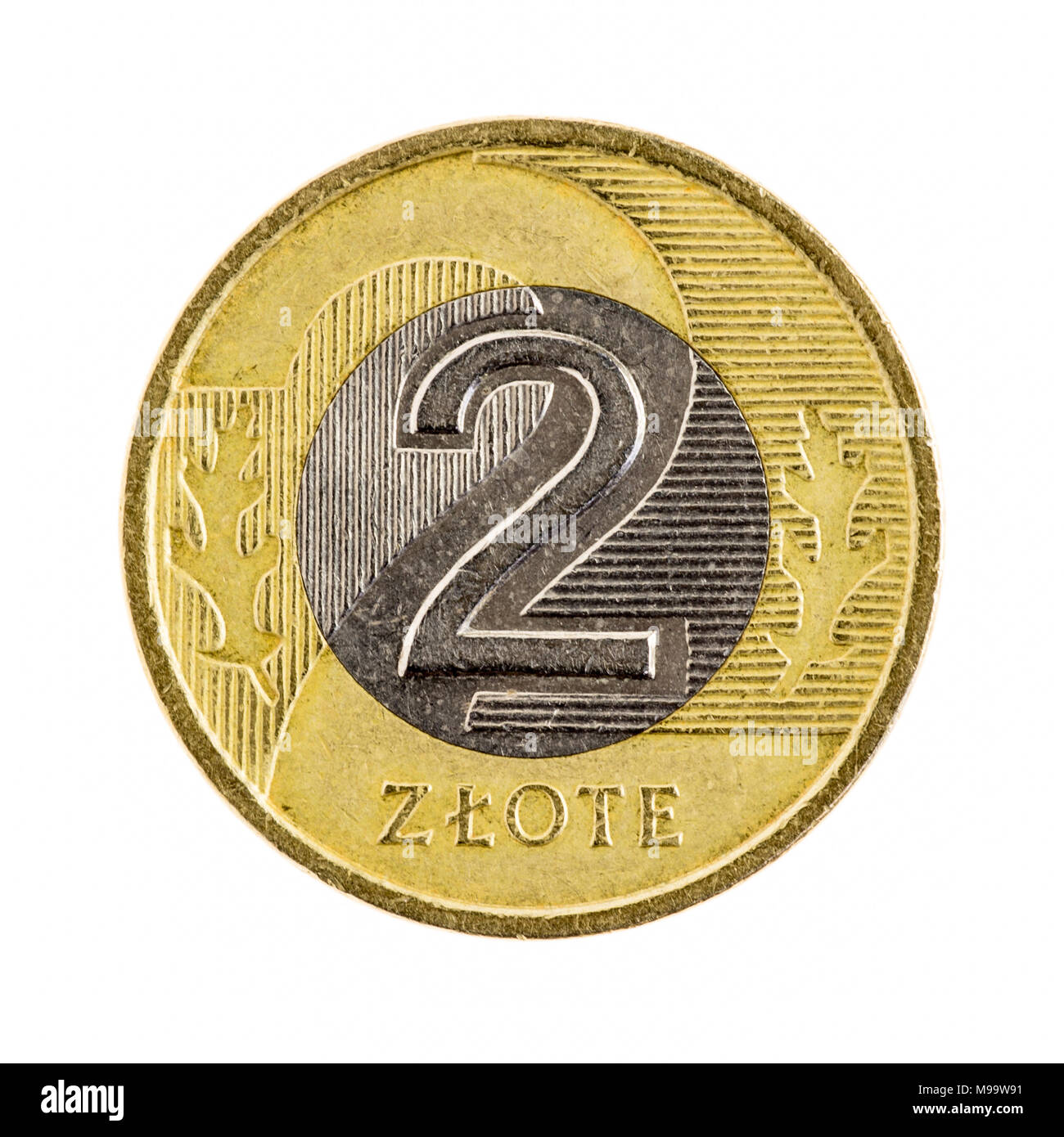 Polish 2 Zlote coin Stock Photo - Alamy