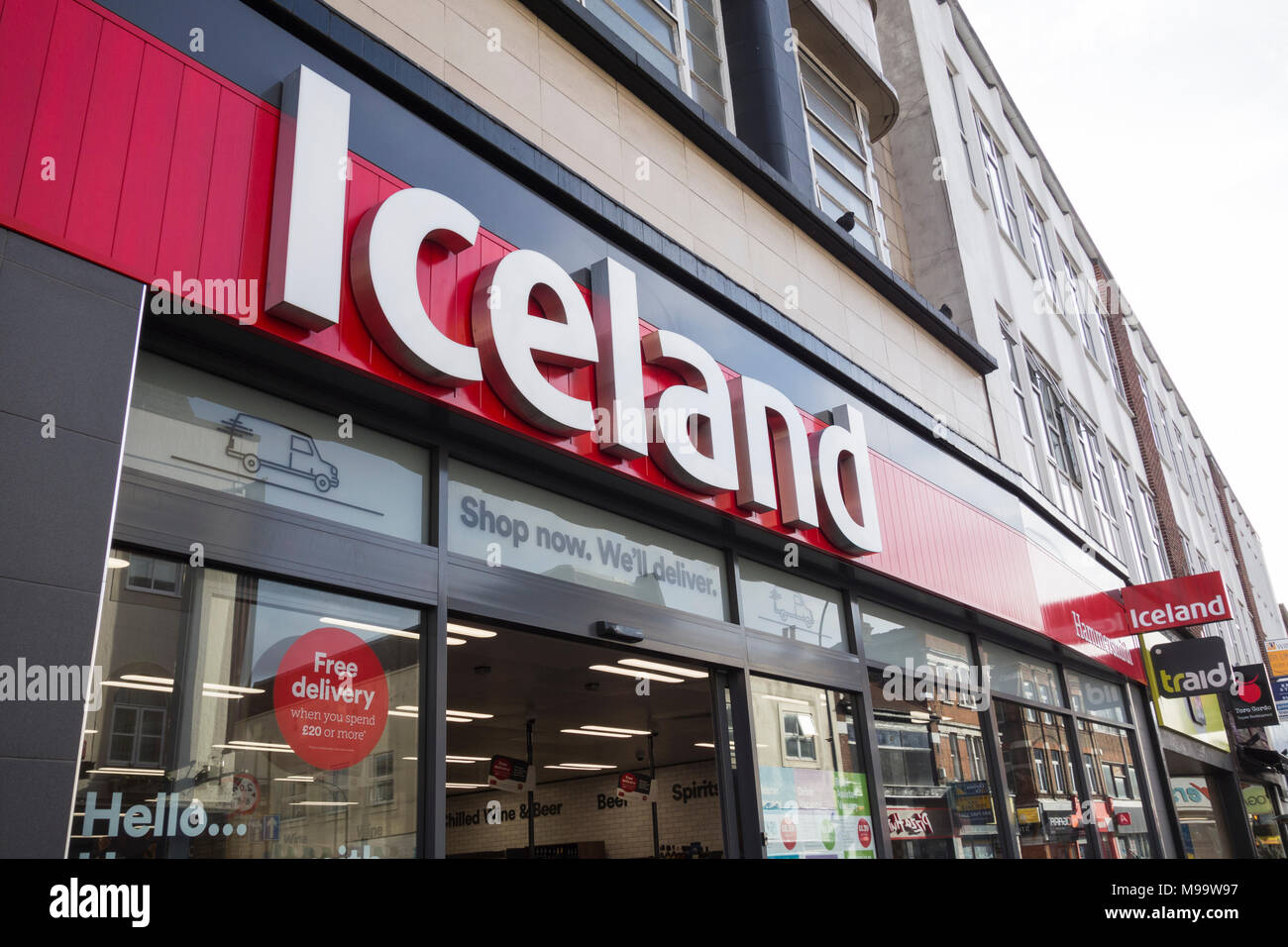 Iceland frozen food supermarket, King Street, Hammersmith, London, W6 ...