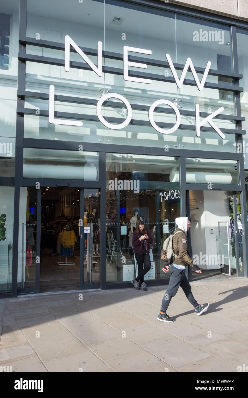 Exterior facade of New Look store on Hammersmith King Street, London ...