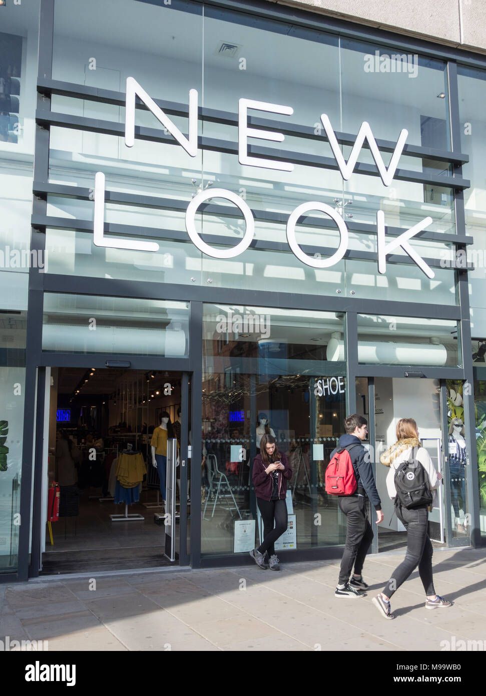Exterior facade of New Look store on Hammersmith King Street, London ...