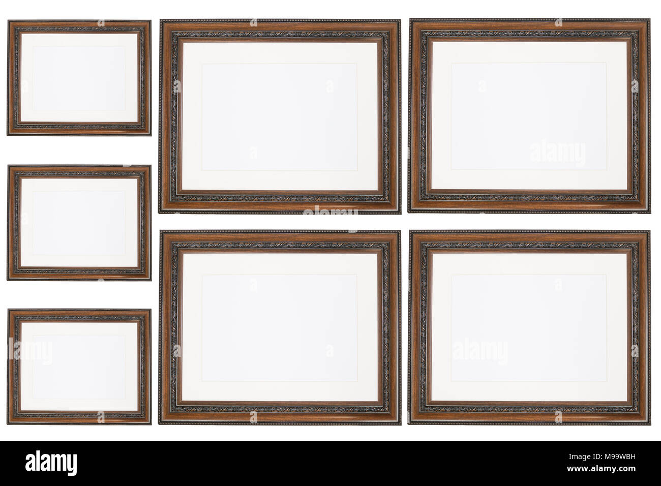 Antique wooden frame Stock Photo - Alamy