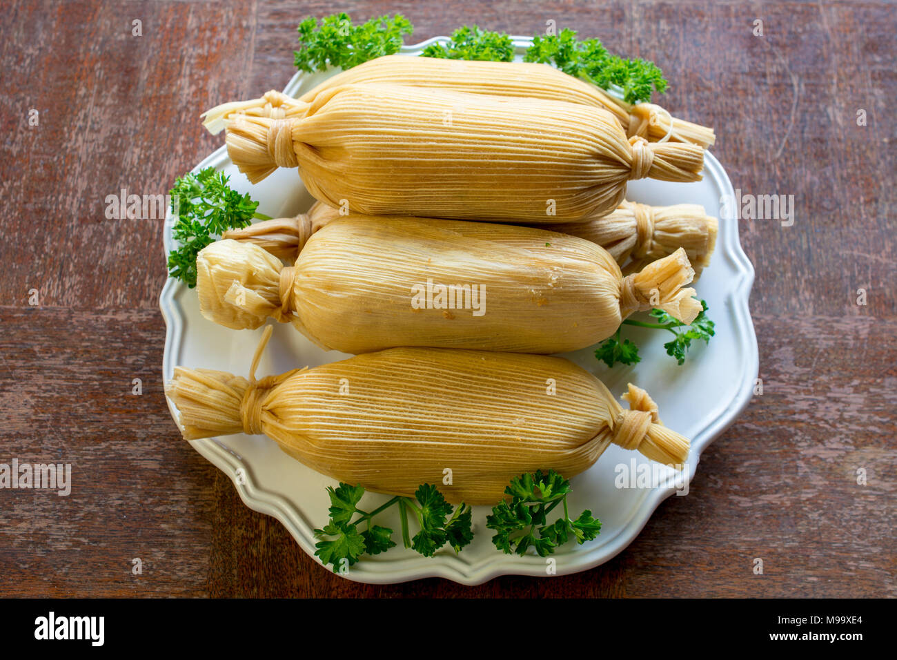 Tamales plate hi-res stock photography and images - Alamy