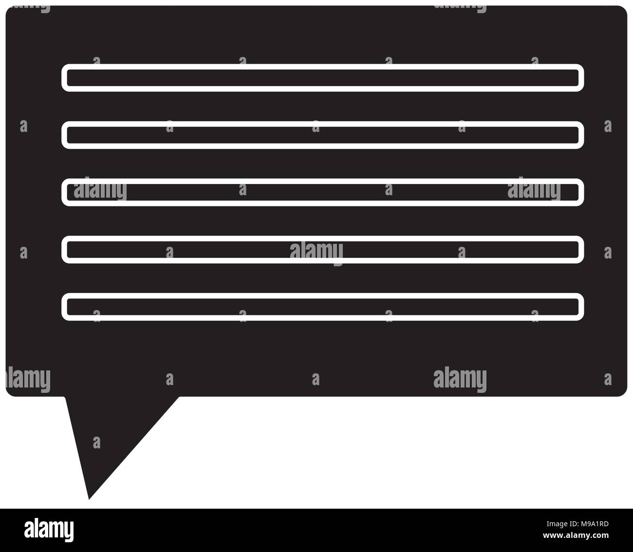 speech square bubble icon over white background, vector illustration ...