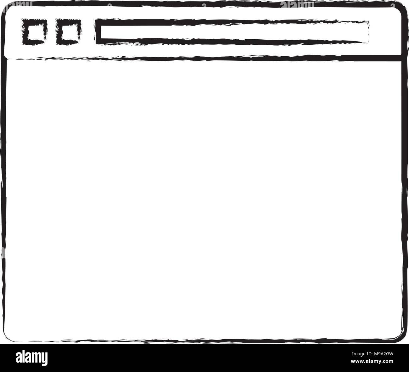 sketch of web interface icon over white background, vector illustration ...