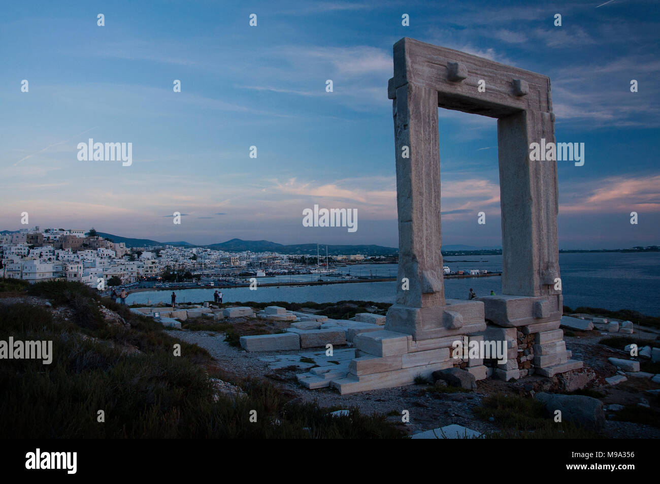 Naxos portara view hi-res stock photography and images - Alamy