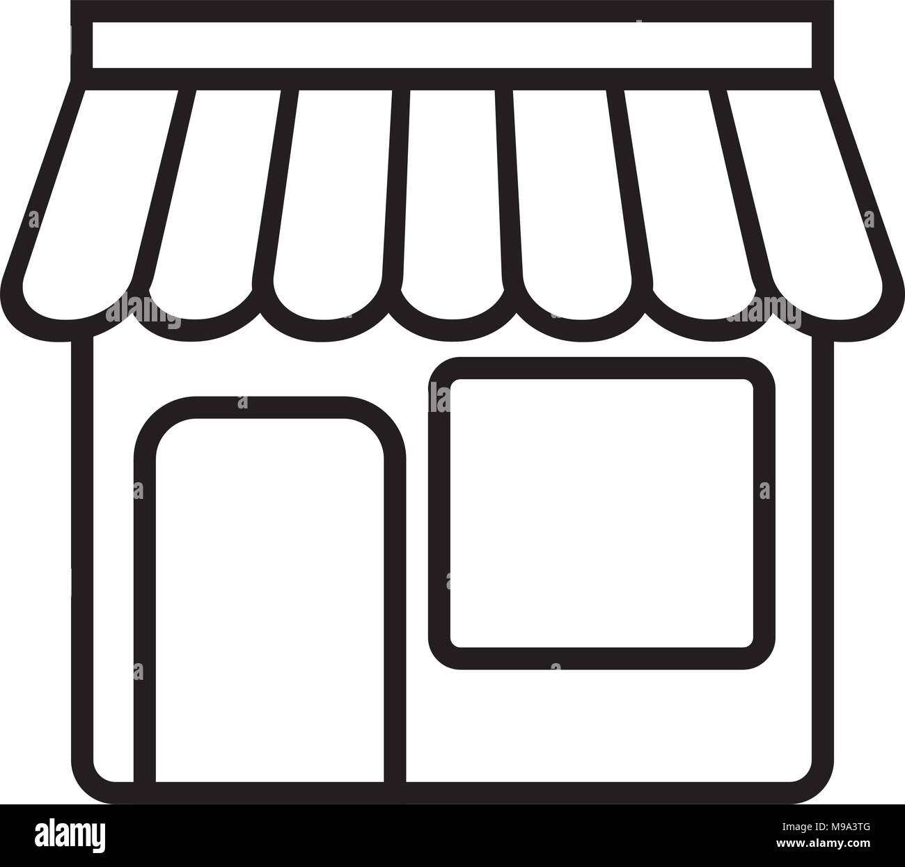 store icon over white background, vector illustration Stock Vector ...