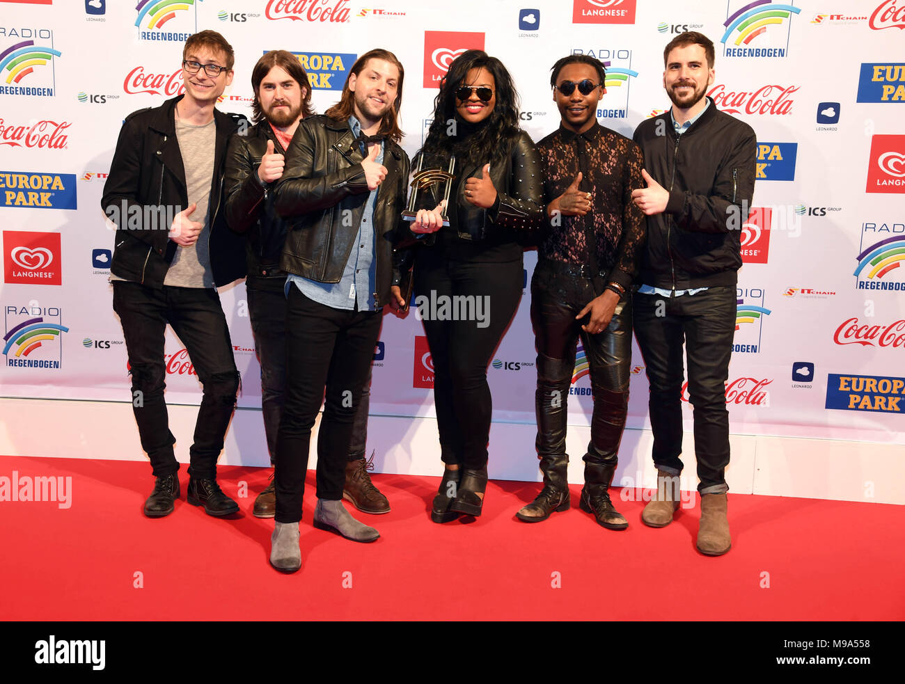 23 March 2018, Germany, Rust: The band Welshly Arms attends the ...